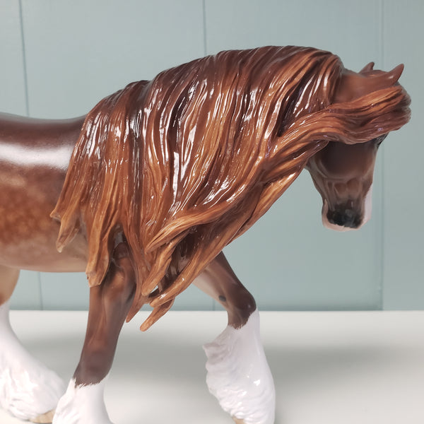 Hawthorne OOAK Dappled Liver Chestnut Custom Irish Cob by Sheryl Leisu ...