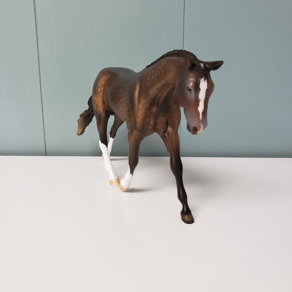 Bravo OOAK Dappled Bay Pebble Warmblood By Dawn Quick - SHCF24 - Stone ...