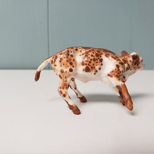 Santamaria OOAK Red & White Spotted Cow Chip By Andrea Thomason - Nati ...