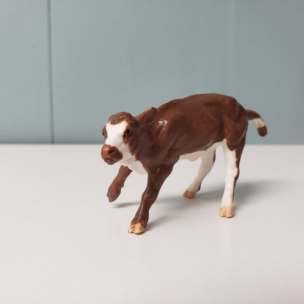Brisket OOAK Red/Brown & White Cow Chip By Andrea Thomason - National ...
