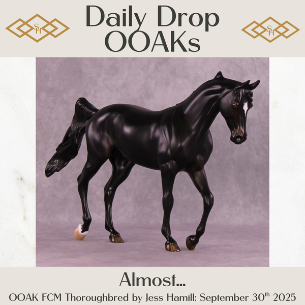 Almost... OOAK FCM Thoroughbred by Jess Hamill DDOOAKs25 - Stone Horses