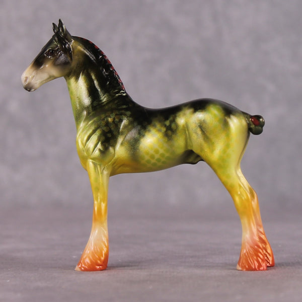 "Perchy Keen" OOAK Glossy Yellow Perch Fish Inspired Draft Chip by Jes ...