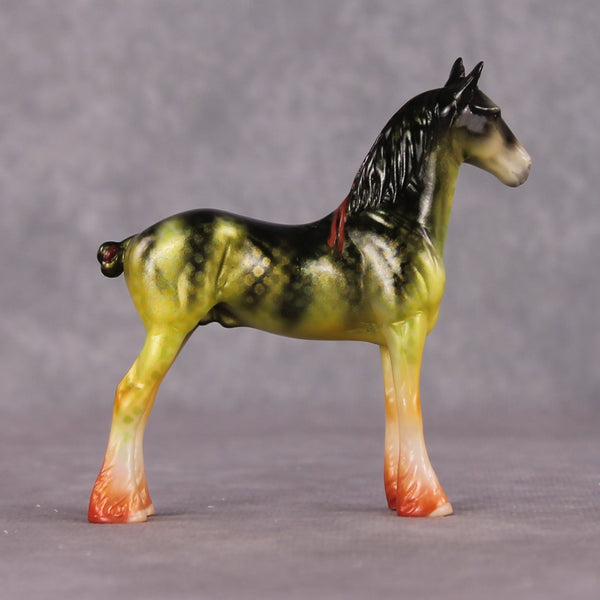 "Perchy Keen" OOAK Glossy Yellow Perch Fish Inspired Draft Chip by Jes ...