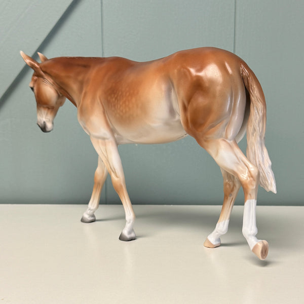 Velveret OOAK Chestnut Mule By Jess Hamill EQ24 - Stone Horses