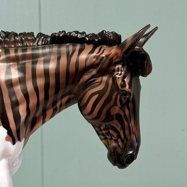 Mingulay OOAK Pinto Zebra Hybrid Mule By Jess Hamill EQ24 End of Month ...
