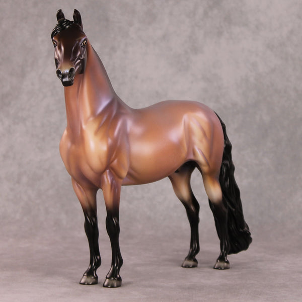 Awaiting the Thaw OOAK Bay Roan Morgan By Ellen Robbins HS24 - Stone Horses