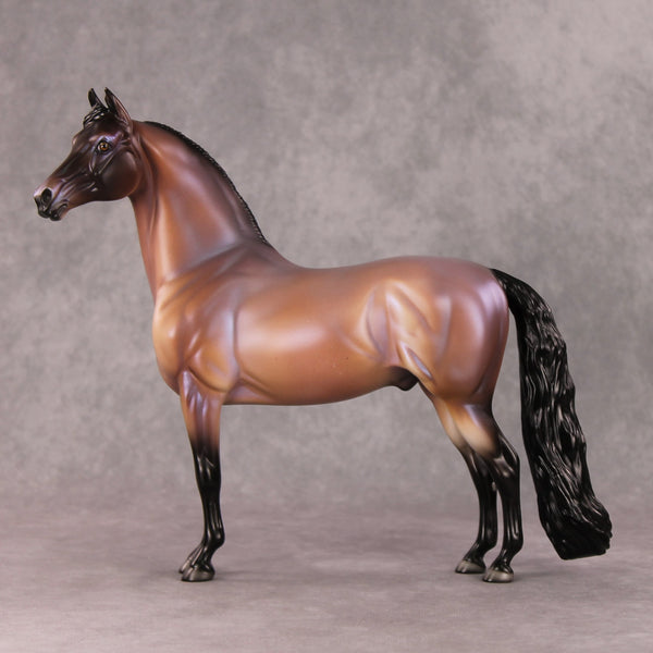 Awaiting the Thaw OOAK Bay Roan Morgan By Ellen Robbins HS24 - Stone Horses