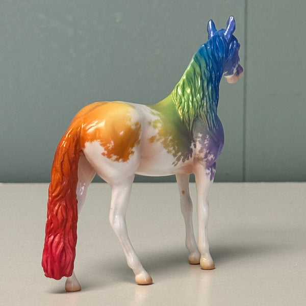Vivid OOAK Rainbow Sabino Andalusian Chip By Jess Hamill EQ24 End Of M ...
