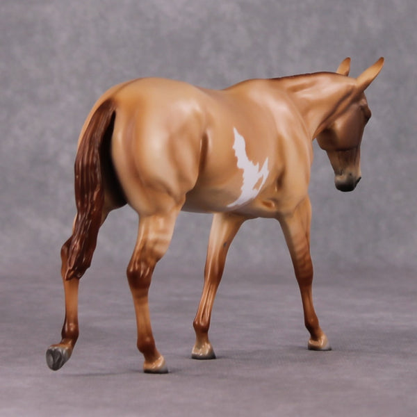 Lil Butterscotch LE-5 Red Dun Overo Mule Pebble By Angela Marleau Holi ...