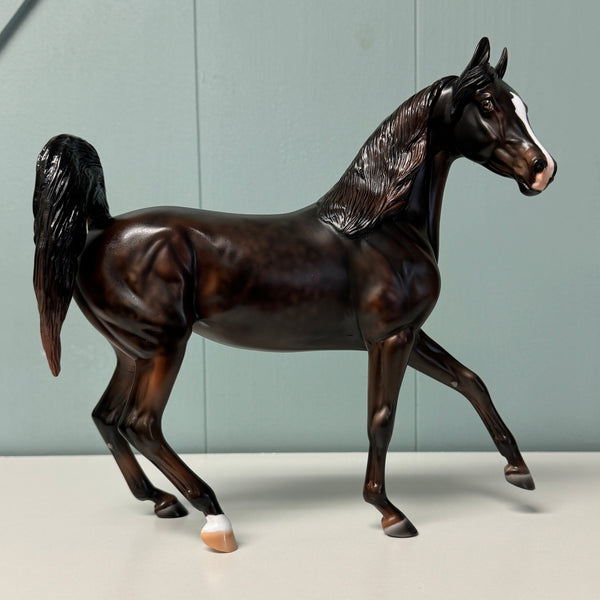 Lily OOAK Dappled Dark Bay W/ Markings Custom Arabian Mare By Julie Ki ...