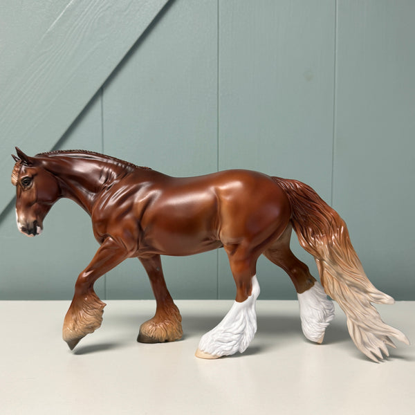 Quasar OOAK Flaxen Chestnut W/ Braided Forelock & Mane Irish Cob Horse ...