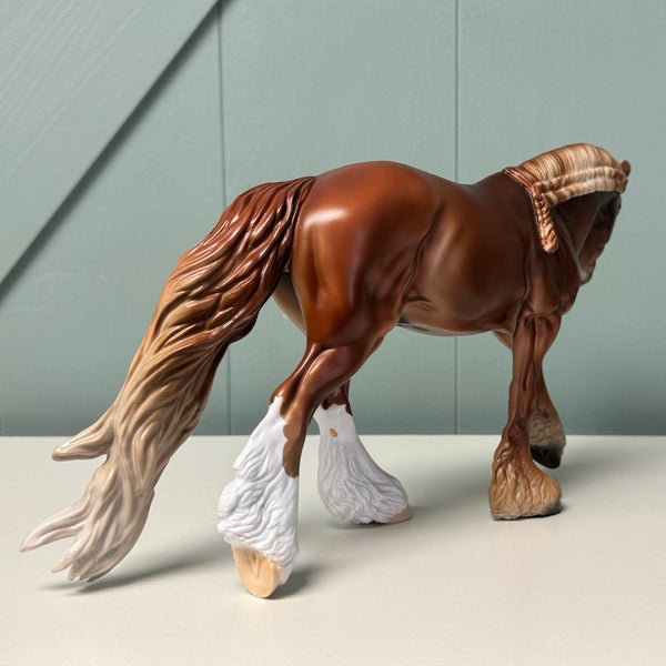Quasar OOAK Flaxen Chestnut W/ Braided Forelock & Mane Irish Cob Horse ...