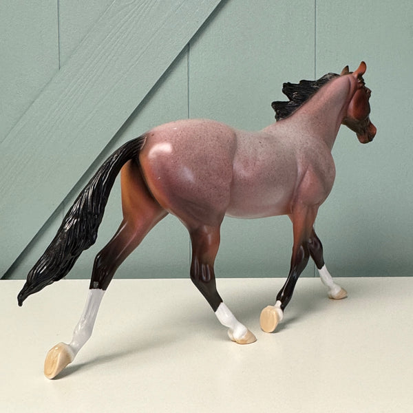 Romer OOAK Red Roan Palouse By Dawn Quick EQ24 - Stone Horses