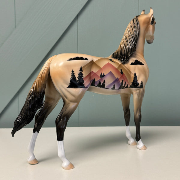 Charaka OOAK Deco Arabian By Dawn Quick EQ24 - Stone Horses