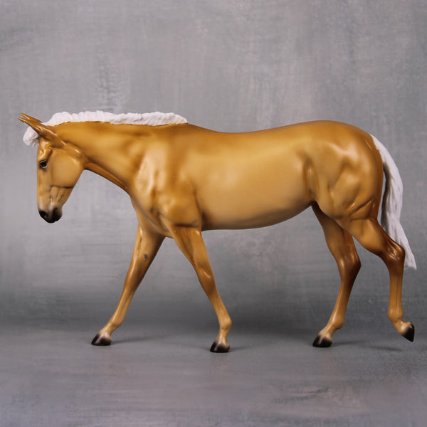 Wish OOAK Golden Palomino Pebble Mule By Ellen Robbins LHS24 - Stone Horses