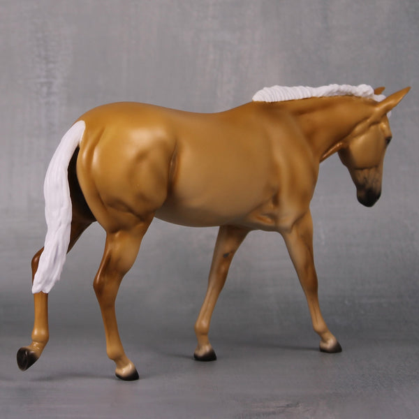 Wish OOAK Golden Palomino Pebble Mule By Ellen Robbins LHS24 - Stone Horses