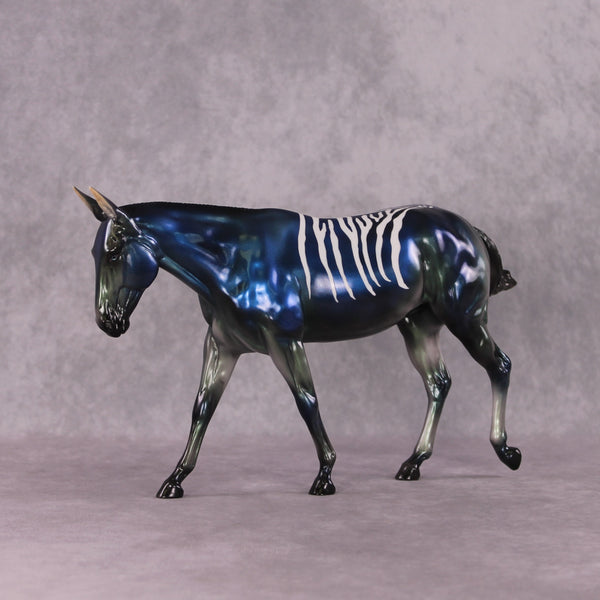 "Squiggle" OOAK FCM Large Mule By Tegan Davis - Stone Horses