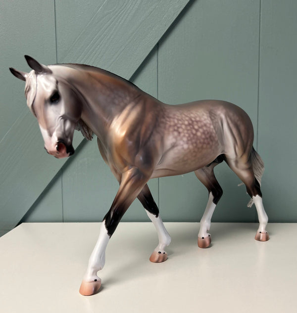 Axel OOAK Dappled Bay Roan Custom Irish Draught By Caroline Boydston ...
