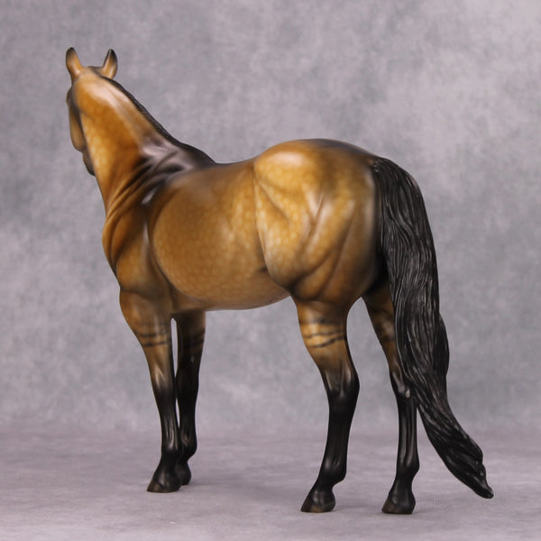 Dun Enough OOAK Dappled Buckskin ISH By Dawn Quick MM24 - Stone Horses
