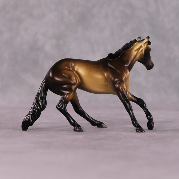 "Mystique" OOAK Dappled Sooty Buckskin Cutter Chip By Ellen Robbins Sh ...