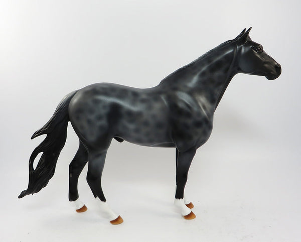 BLUEMOON-LE-2 RREVERSED DAPPLE BLUE ROAN CM MANE AND TAIL SPANISH MUST ...