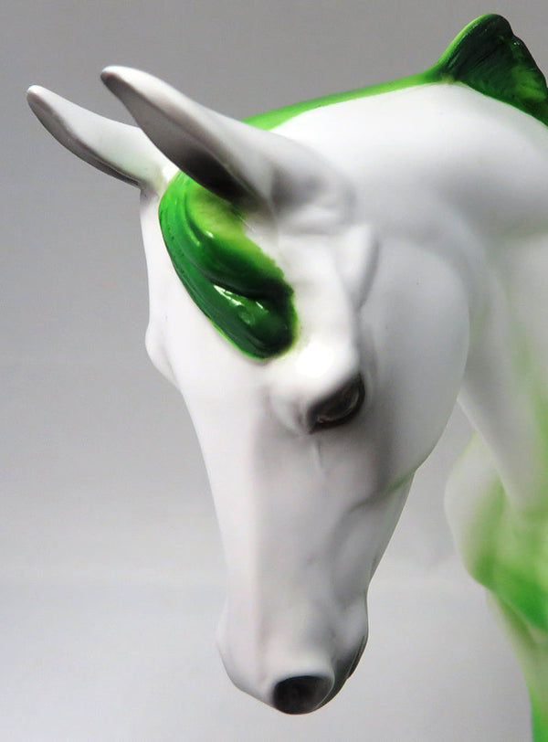 HARVESTER-OOAK FALL DECORATOR THOROUGHBRED MODEL HORSE BY DAWN QUICK 9 ...