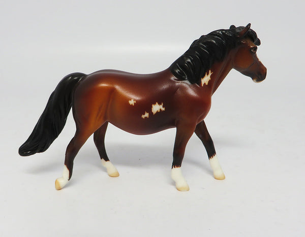 FRENCH FRY-OOAK PONY BAY ETCHED PAINT MODEL HORSE EQ 2017 - Stone Horses