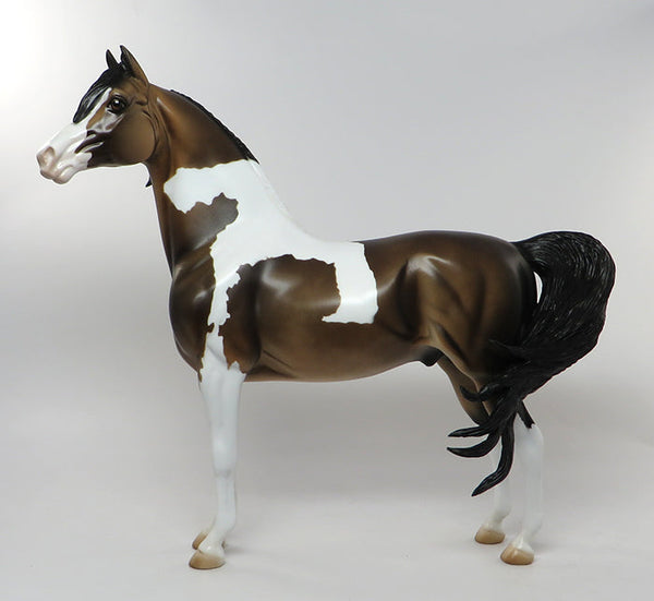 BUSHWHACKER-SOOTY BUCKSKIN TOBIANO MORGAN MODEL HORSE 9/12 - Stone Horses