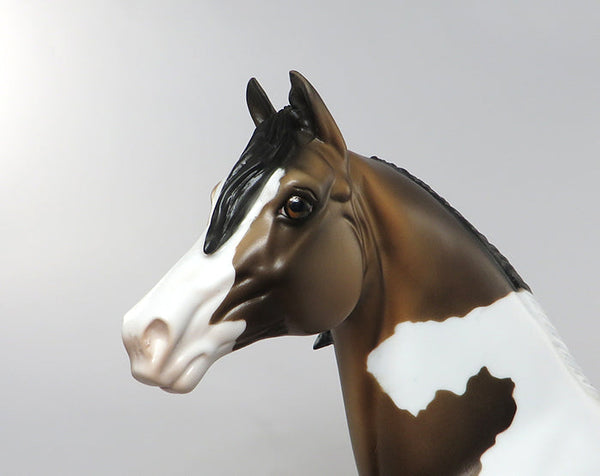 BUSHWHACKER-SOOTY BUCKSKIN TOBIANO MORGAN MODEL HORSE 9/12 - Stone Horses