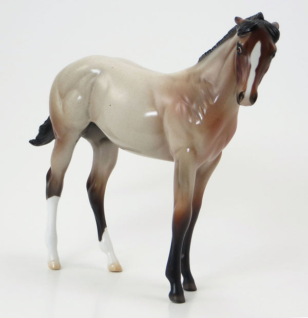 THE VERY HUNGRY CATERPILLAR - OOAK Bay Roan Weanling Model Horse - 6/1 ...