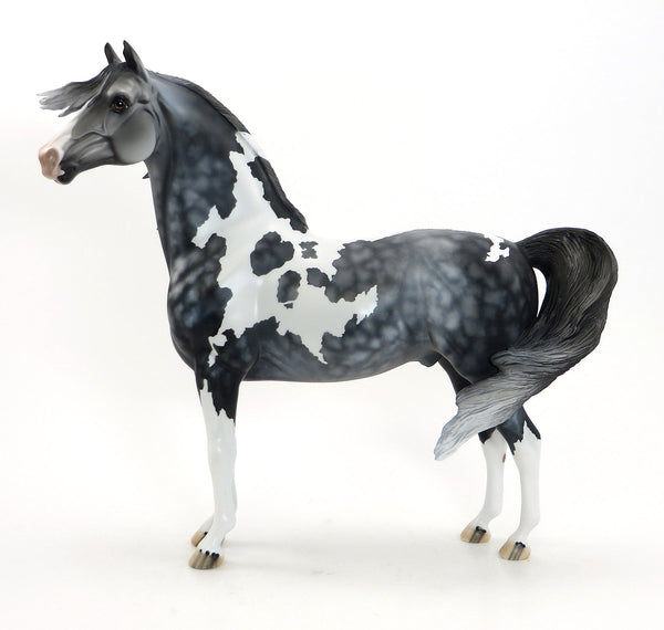 MOONLIGHT SONATA - OOAK Dappled Grey Pinto Morgan 7/24 - Stone Horses