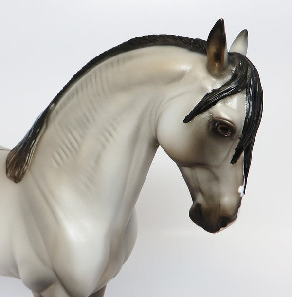 A FROSTED JAC-LE-8 FROSTED GRULLA ANDALUSIAN MODEL HORSE LHS 2017 ...
