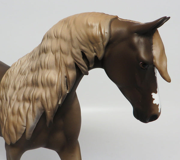 SHULTZ~OOAK DAPPLED LIVER CHESTNUT OVERO PONY MODEL HORSE 4/13 - Stone ...