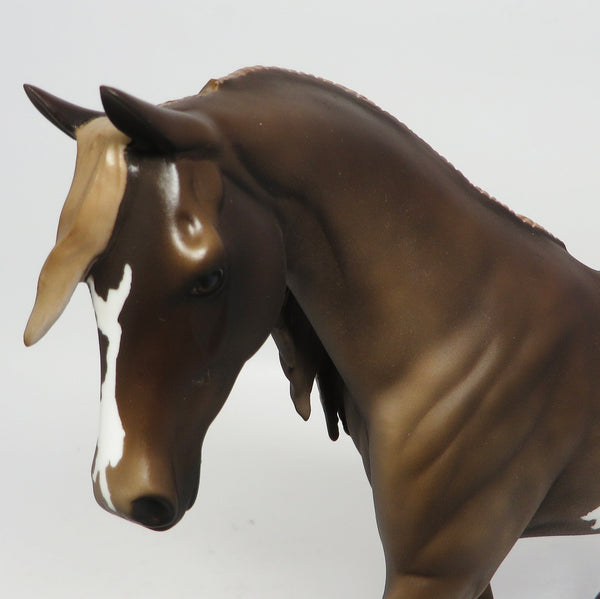 SHULTZ~OOAK DAPPLED LIVER CHESTNUT OVERO PONY MODEL HORSE 4/13 - Stone ...