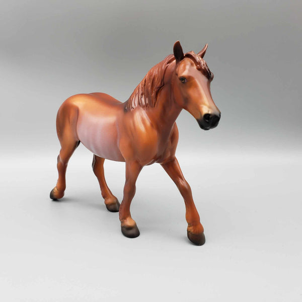 Good Luck OOAK Chestnut Rabicano Pebble Draft By Angela Marleau New Ye ...