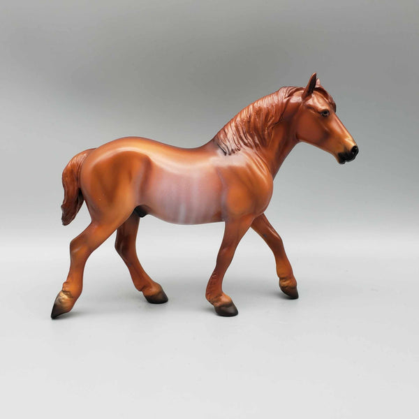 Good Luck OOAK Chestnut Rabicano Pebble Draft By Angela Marleau New Ye ...