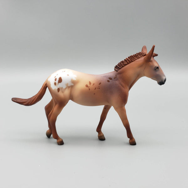 Mini Alfalfa - LE20 - Chestnut Appaloosa Mule Chip By Dawn Quick EQ23 ...