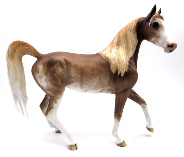 Vandal - Chestnut Sabino Arabian by Sheryl Leisure - Stone Horses