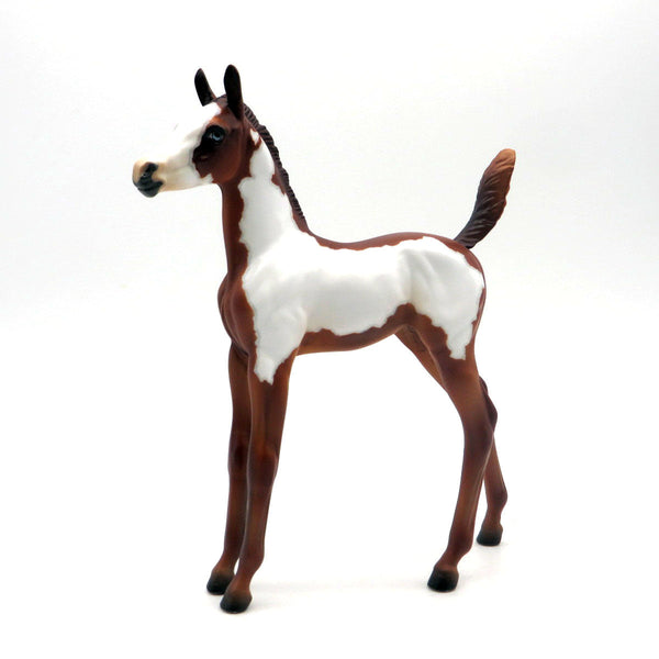 Caboose - OOAK Chestnut Overo Arab Foal - SHCF 22 - Stone Horses
