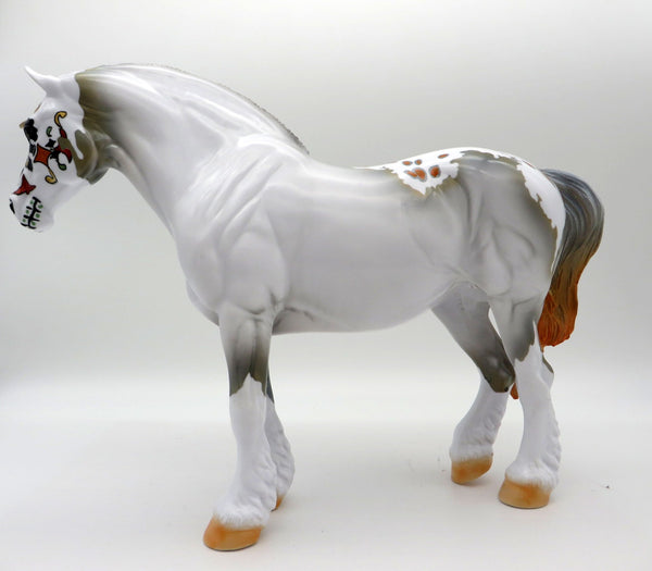 Spice- OOAK Deco Heavy Drafter Painted by Dawn Quick MM 2021 - Stone Horses