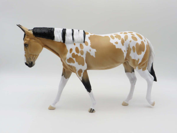 Watch 'em Ride Away - OOAK -Spotted Buckskin Mule By Ellen Robbins - S ...