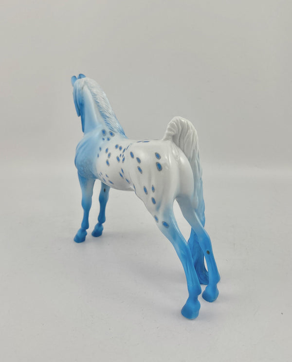 BLUE MIST-OOAK DECO SADDLEBRED PEBBLES - Stone Horses