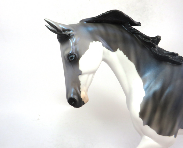 BLITZ- OOAK TIGER BRINDLE SPLASH PATTERN THOROUGHBRED EA19 - Stone Horses