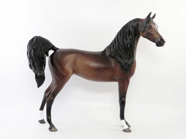 JOJO-OOAK DAPPLE BAY ARABIAN MARE MODEL HORSE BY DAWN QUICK EQ 2018 ...