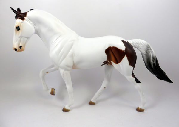 CANOE CANOE-OOAK ETCHED CHESTNUT PINTO TENNESSEE WALKER MODEL HORSE 8 ...