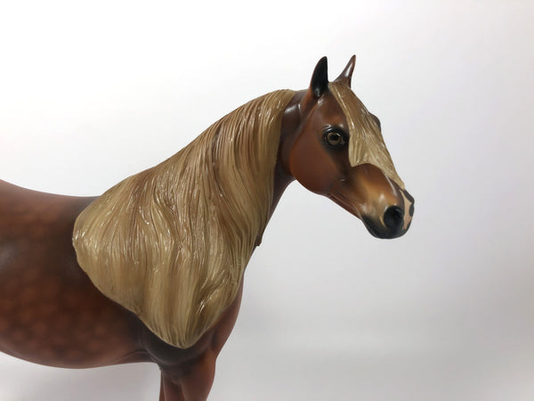 TATTERSALL-LE-15 DAPPLE CHESTNUT ISH MODEL HORSE SHCF 2019 - Stone Horses