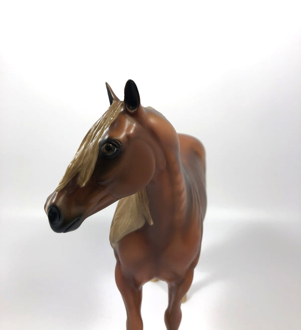 TATTERSALL-LE-15 DAPPLE CHESTNUT ISH MODEL HORSE SHCF 2019 - Stone Horses