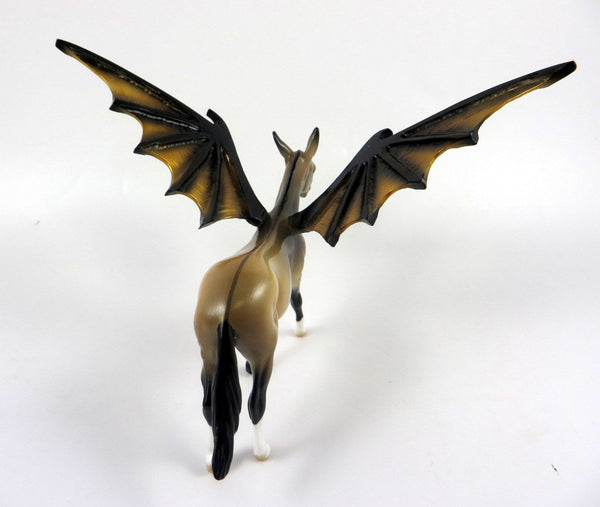 SPIKE-OOAK BUCKSKIN MULE BAT CHIP DECORATOR BY AUDREY DIXON MM19 ...