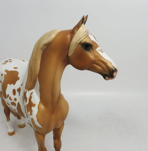 SPRITZ-OOAK PALOMINO PINTO MORGAN MODEL HORSE WHS 2018 - Stone Horses