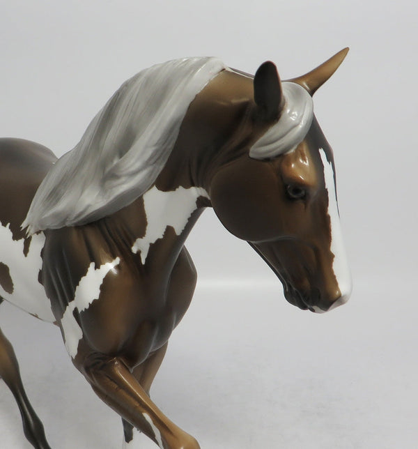 COLORS OF THE WIND - OOAK CHESTNUT GOING GREY PINTO TENNESSEE WALKER M ...
